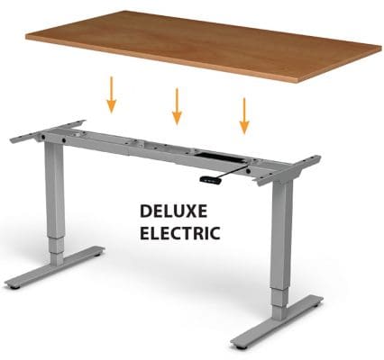 Adjustable Height Desk Base - Deluxe Electric Standing Desk